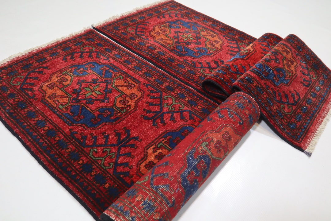 10 Ft Runner Rug 1'9x5'3 Afghan Bukhara Rug/ Stunning Turkmen Ersari ...