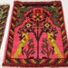 Small Mini Pictorial Gift Rugs / 1'6x1'8 Ft Afghan Hand Knotted Wool ...