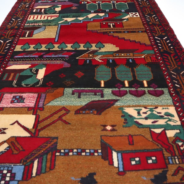 Pictorial Rug - Etsy