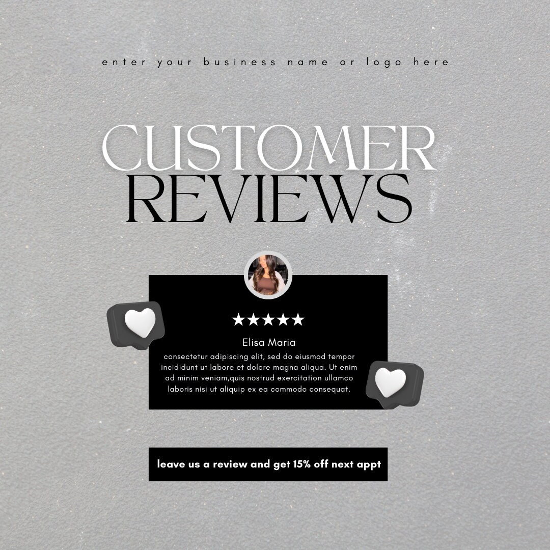 Client Testimonial Template: Editable Customer Review Instagram Post ...