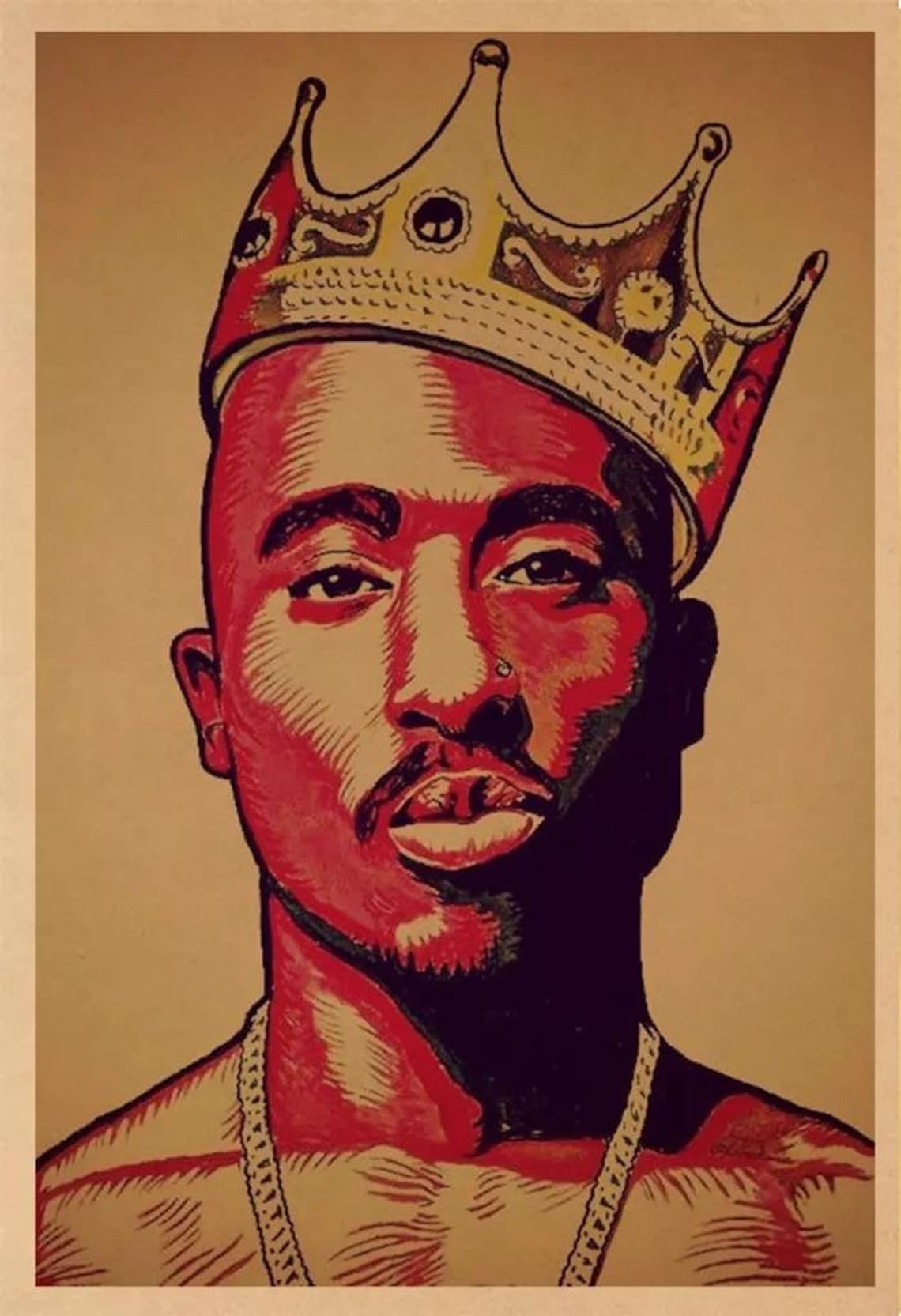 Tupac Poster 2pac Poster Tupac Shakur Poster Tupac | Etsy