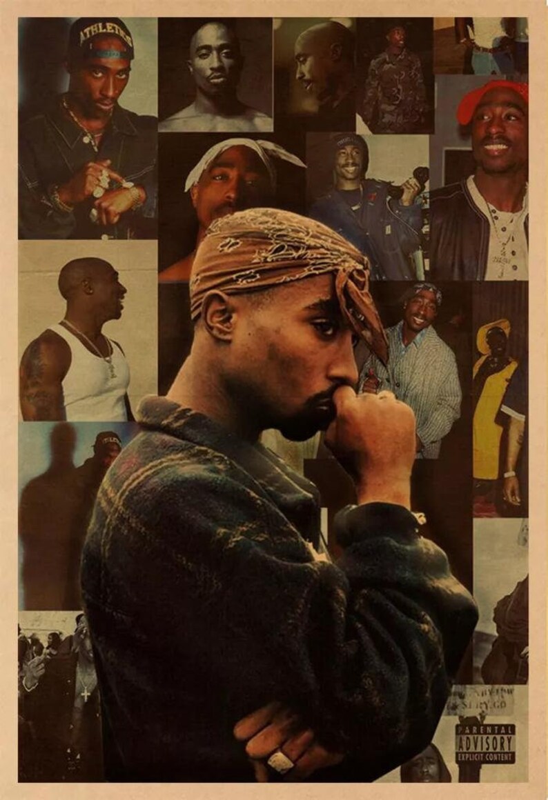Tupac Poster 2pac Poster Tupac Shakur Poster Tupac | Etsy