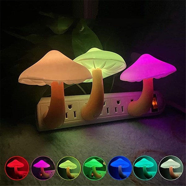 Mushroom Night Light - Etsy