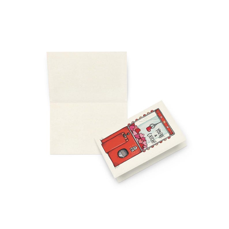You're a Catch Valentine Card – Arcade Claw Machine Love - Etsy