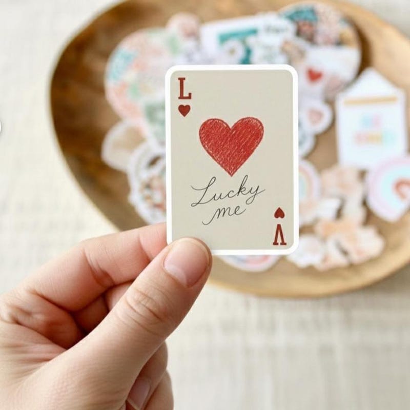 Ace of Hearts Stickers - Etsy