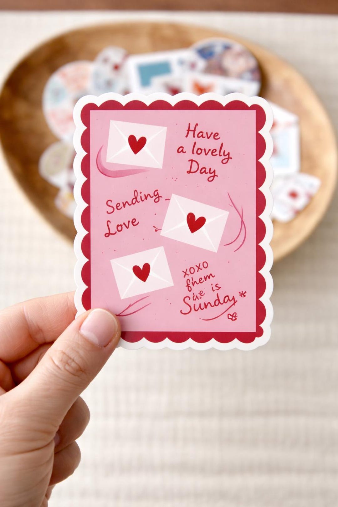 Sending Love Sticker | Have a Lovely Day Pink Sticker | Valentine ...