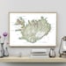 Map of Iceland, Basic Map, Minimalistic Map, Nordic Map, Iceland Modern ...