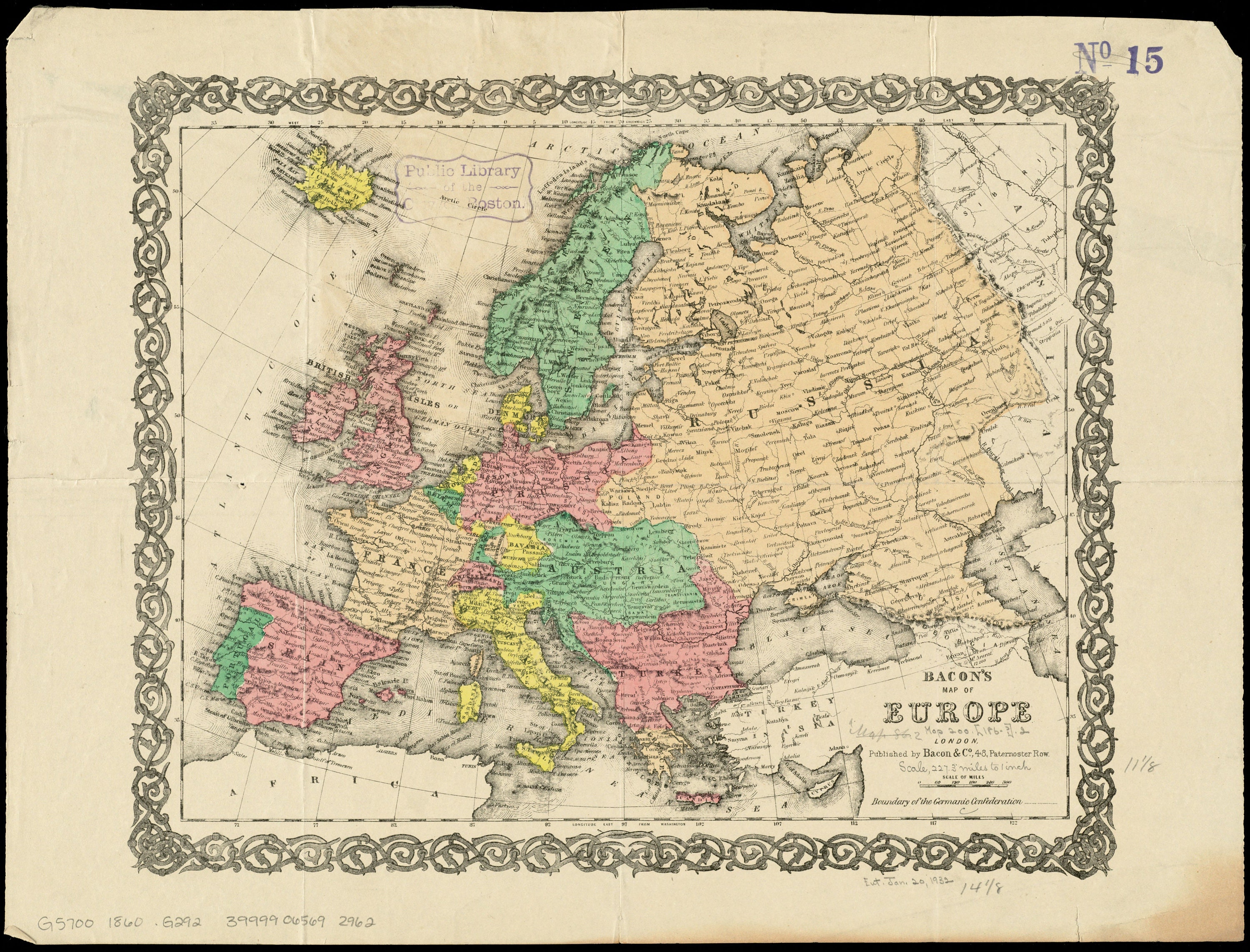 Vintage Map of Europe, Historic Map of Europe Digital, Map of Europe ...