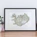 Map of Iceland, Basic Map, Minimalistic Map, Nordic Map, Iceland Modern ...