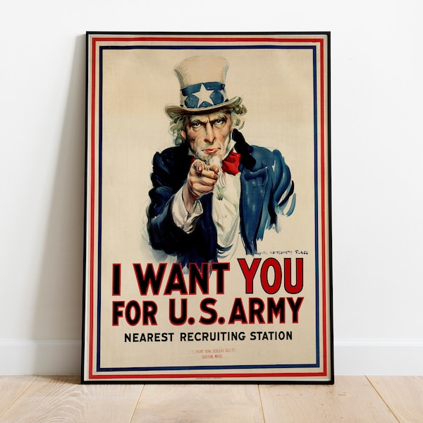 Uncle Sam Poster - Etsy
