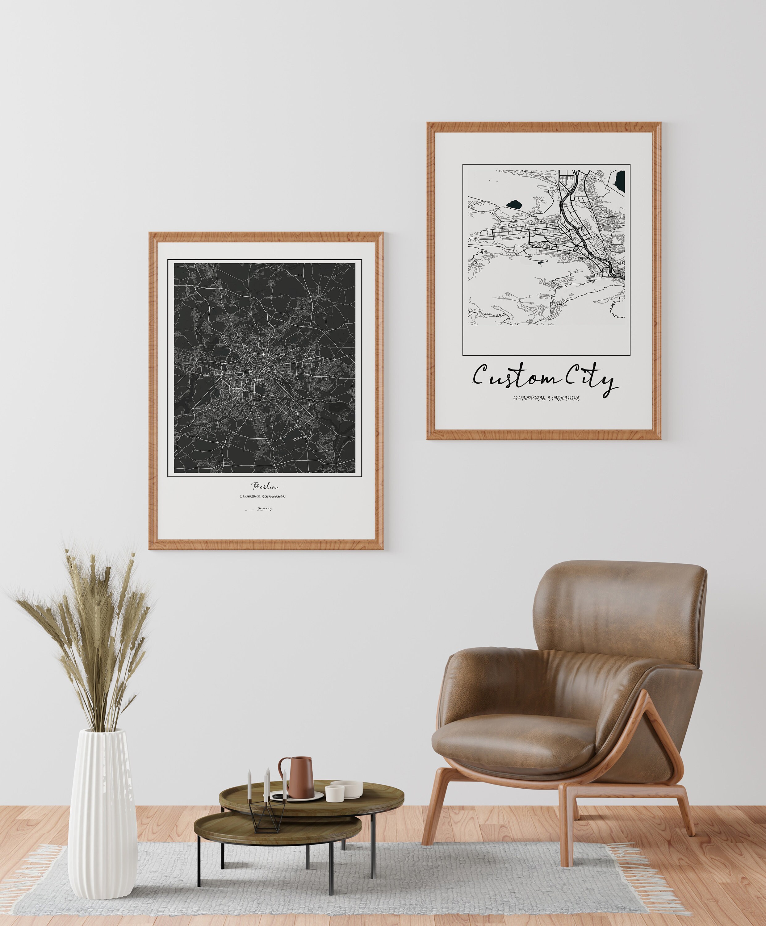 Berlin Map, City Map,city Maps,map Print,city Mapprint, Map Germany ...