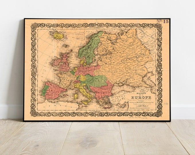 Poster, Many Sizes Available; Cia Map of Europe 2004 - Etsy Canada