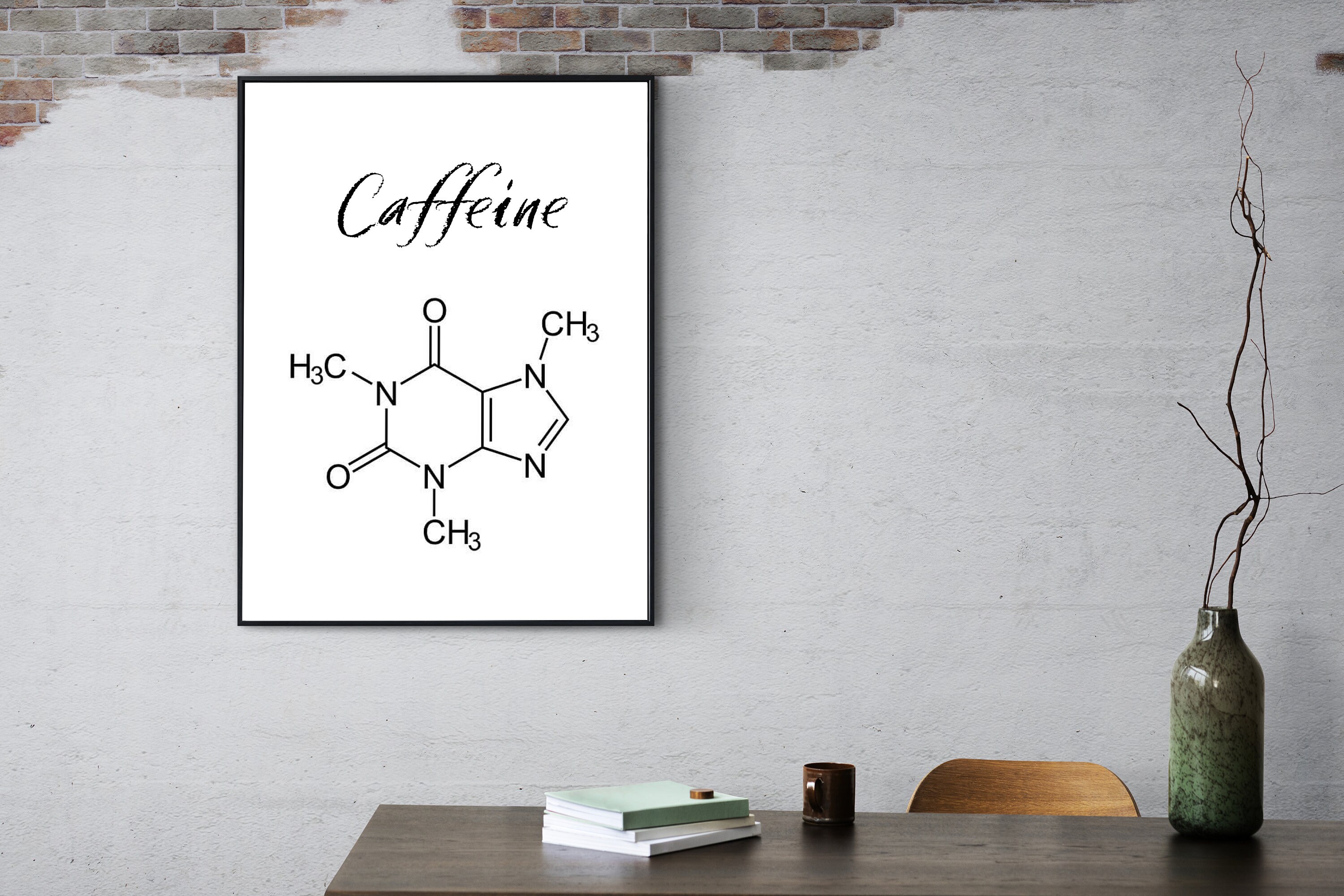 Coffeine Formula, Coffee Addict, Coffee Formula, Kitchen Art, Wallart ...