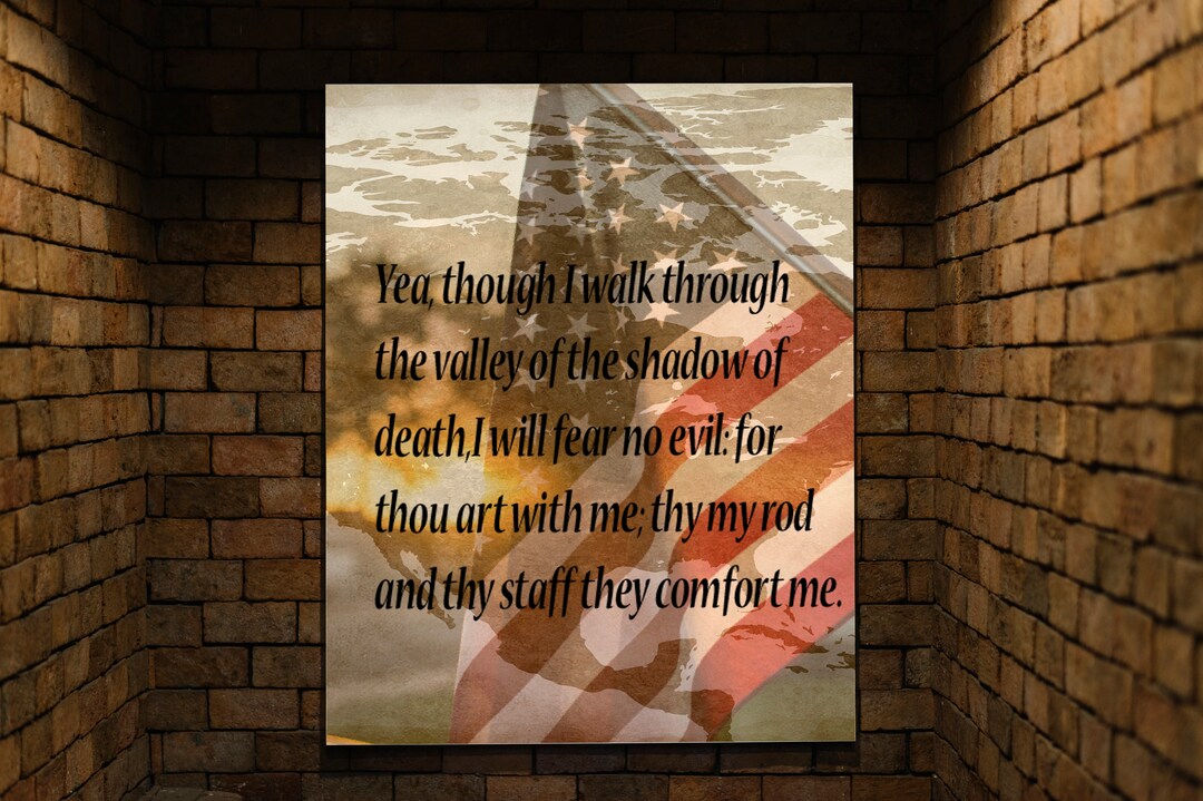 American Flag Print, Patriotic Printable Wall Art, Bible Verse Wall Art ...