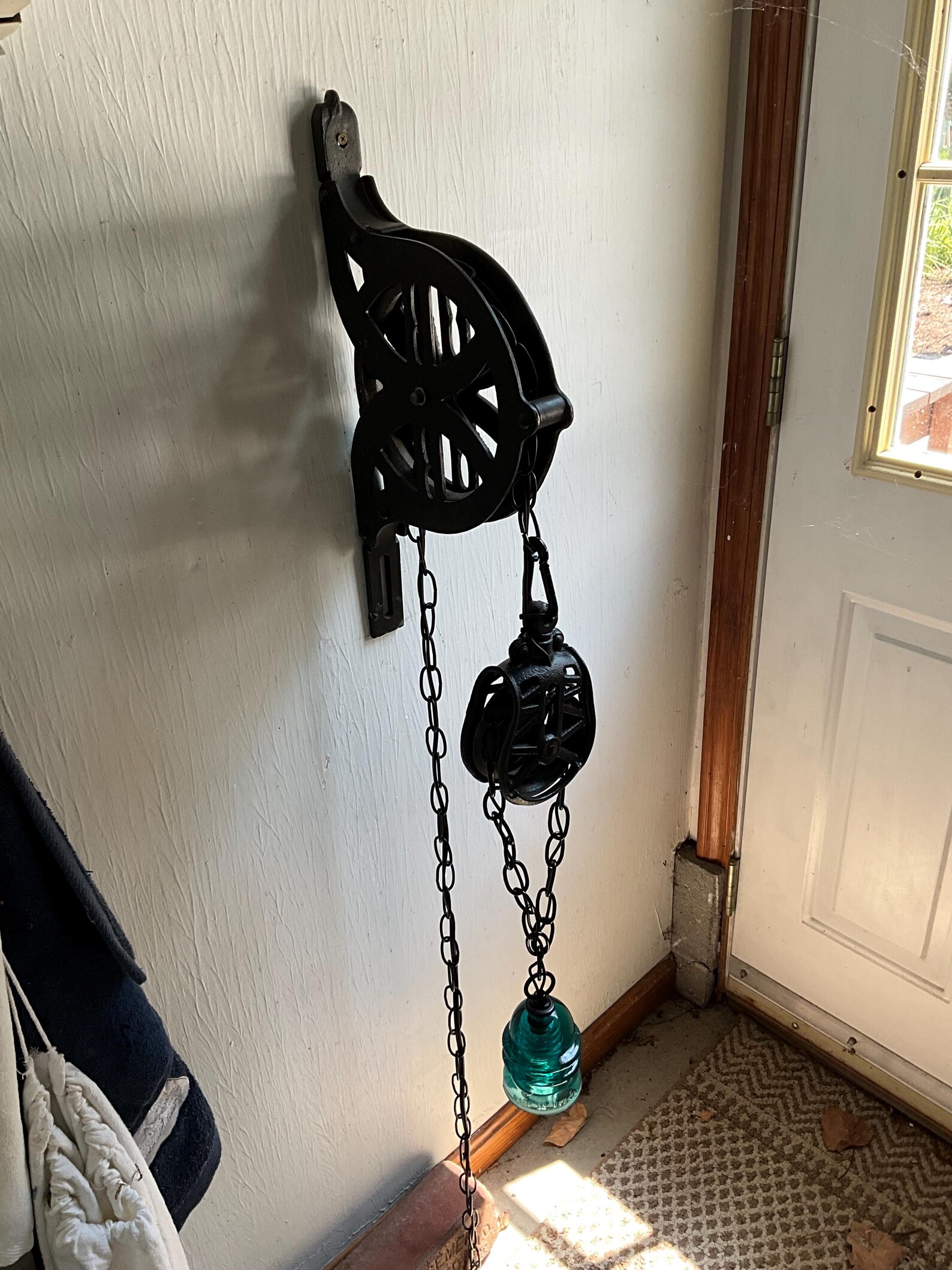 Glass Insulator/barn Pulley Lamp - Etsy