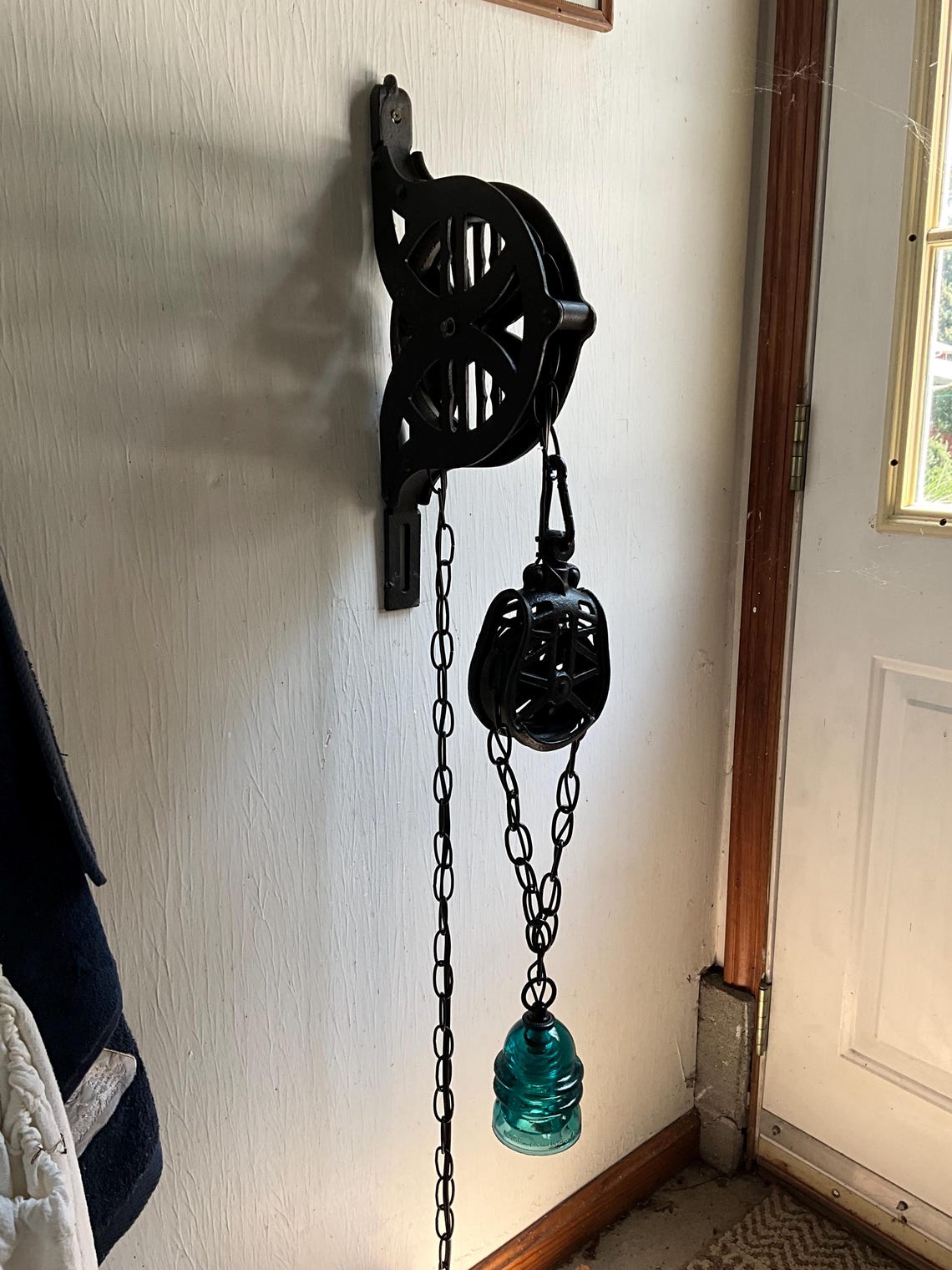 Glass Insulator/barn Pulley Lamp - Etsy