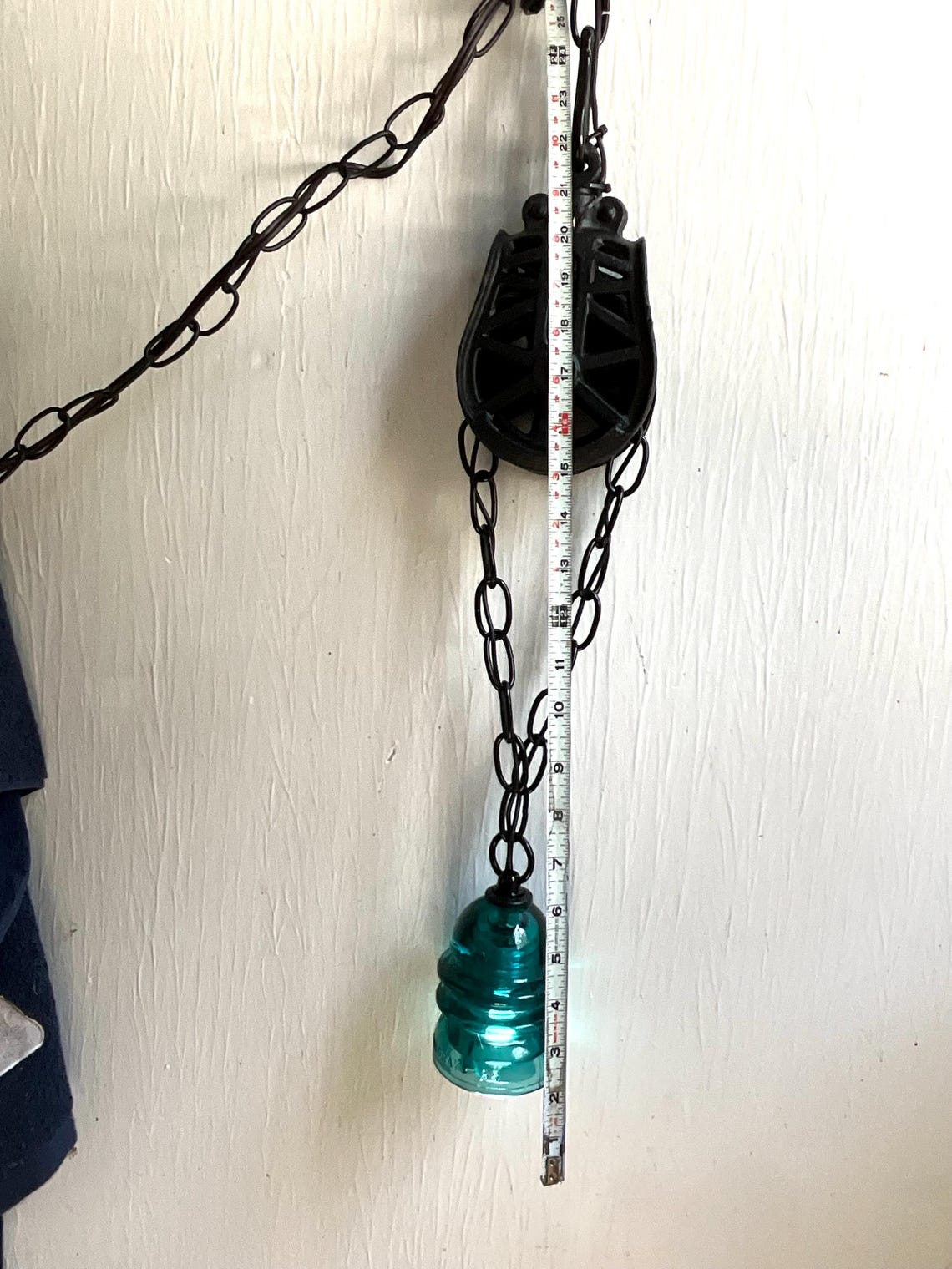 Glass Insulator/barn Pulley Lamp - Etsy