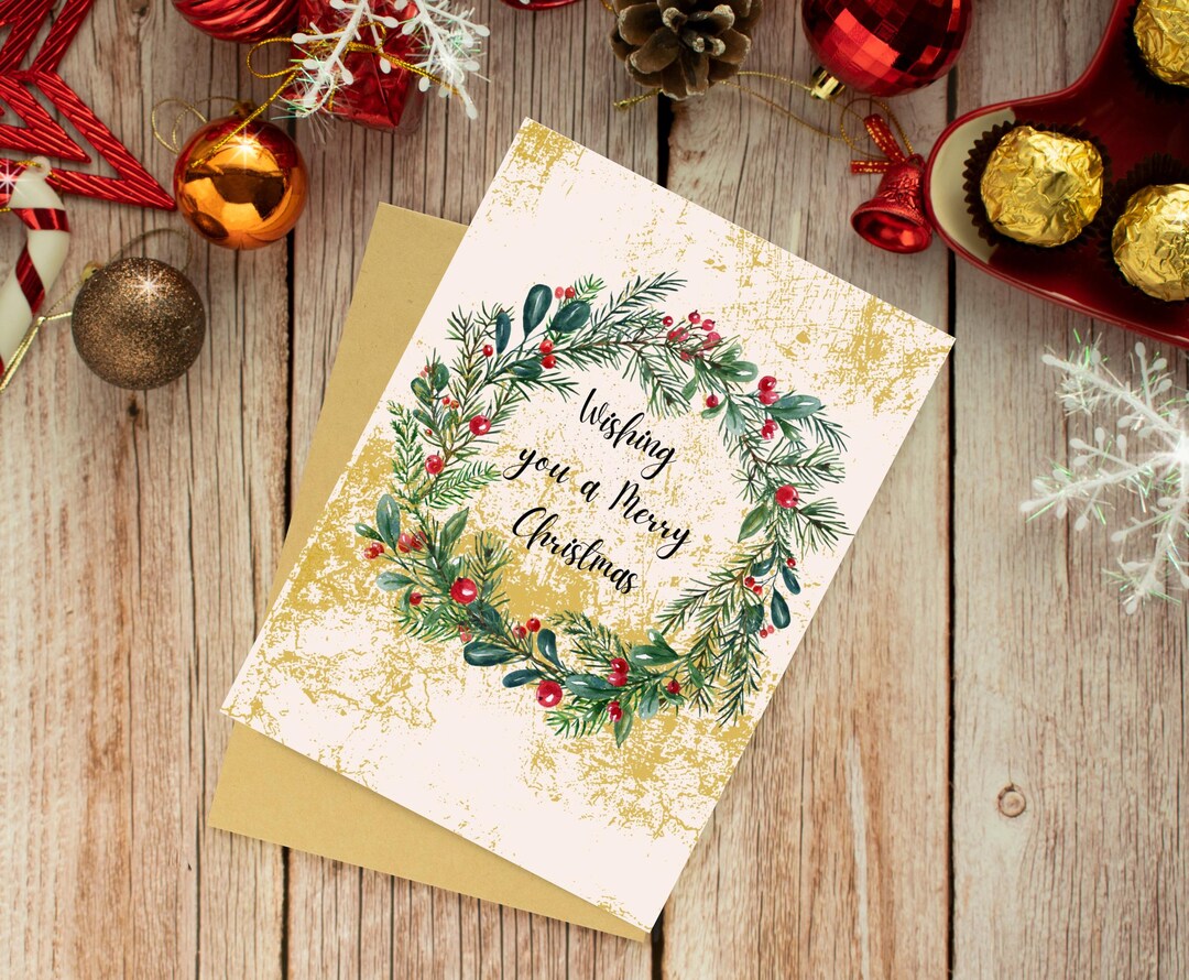 Christmas Card (portrait) | 5x7 | Printable | Digital Download - Etsy