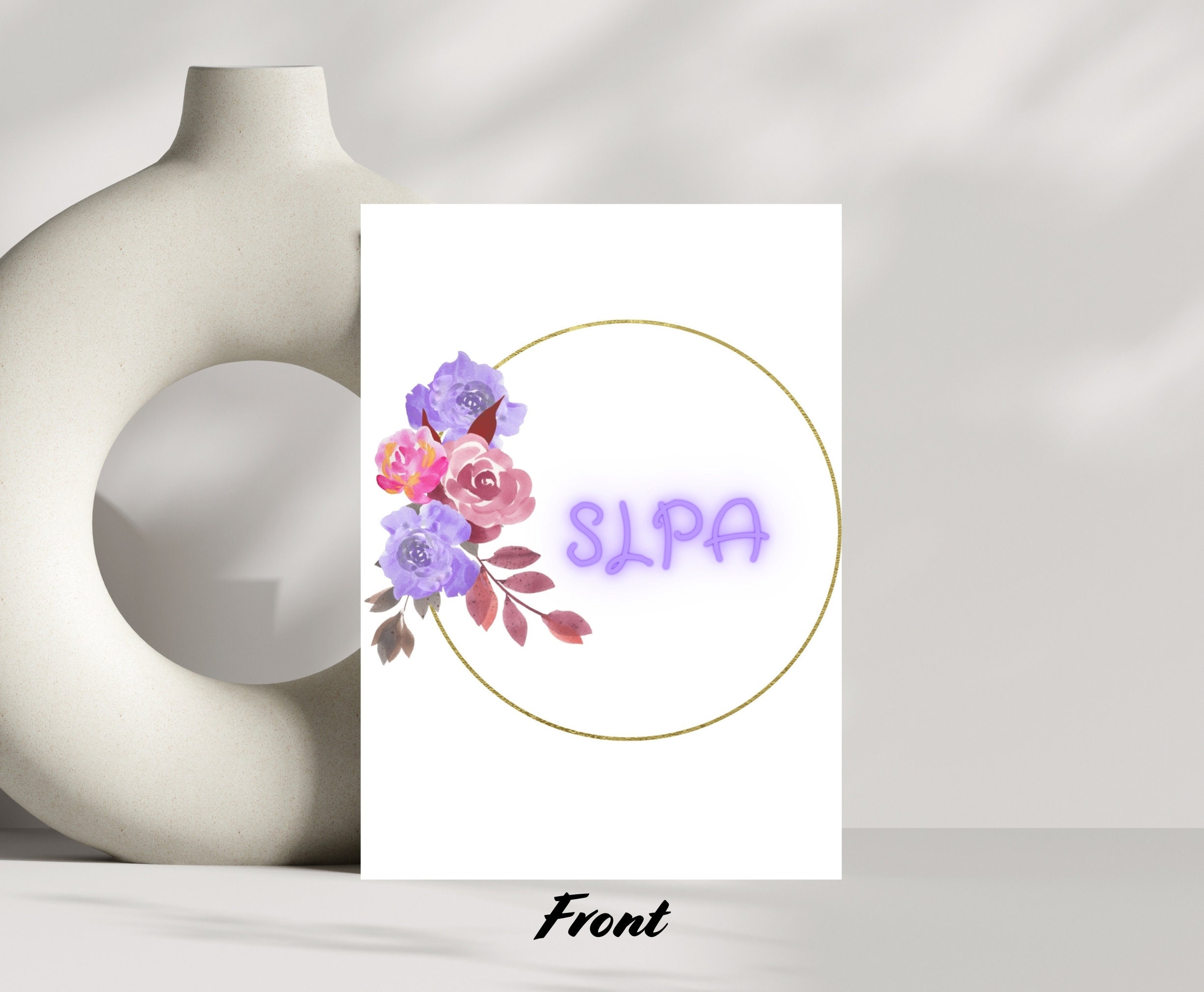 SLPA Greeting Card | Digital Download | Cut, Print, and Fold. - Etsy