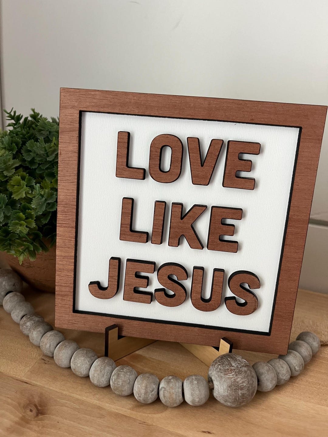 Love Like Jesus Sign, Wood Jesus Sign, Jesus Plaque, Jesus Gift ...