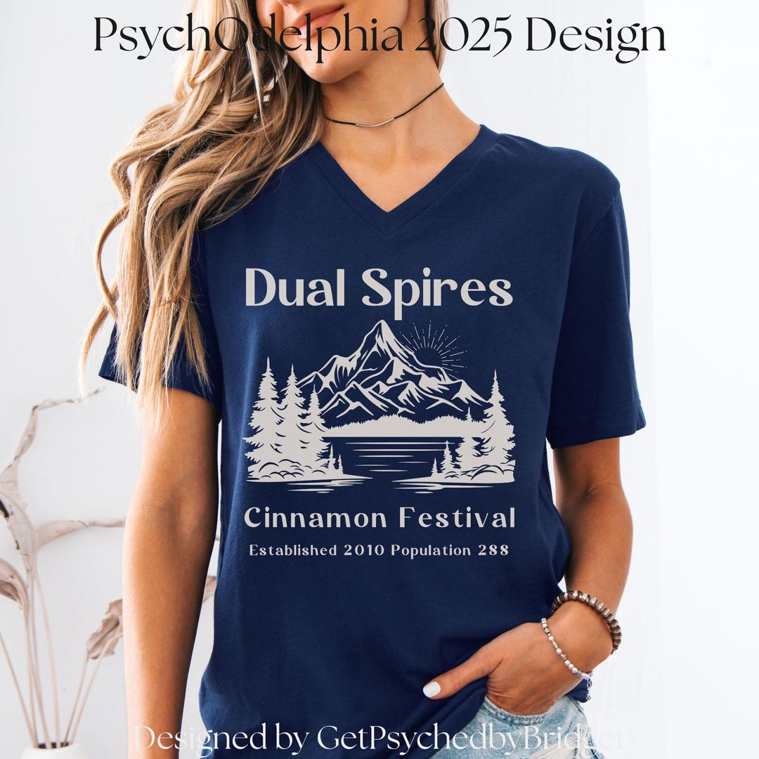 Psych Dual Spires V-neck Shirt/psych Tv Show/unisex V-neck/psych ...