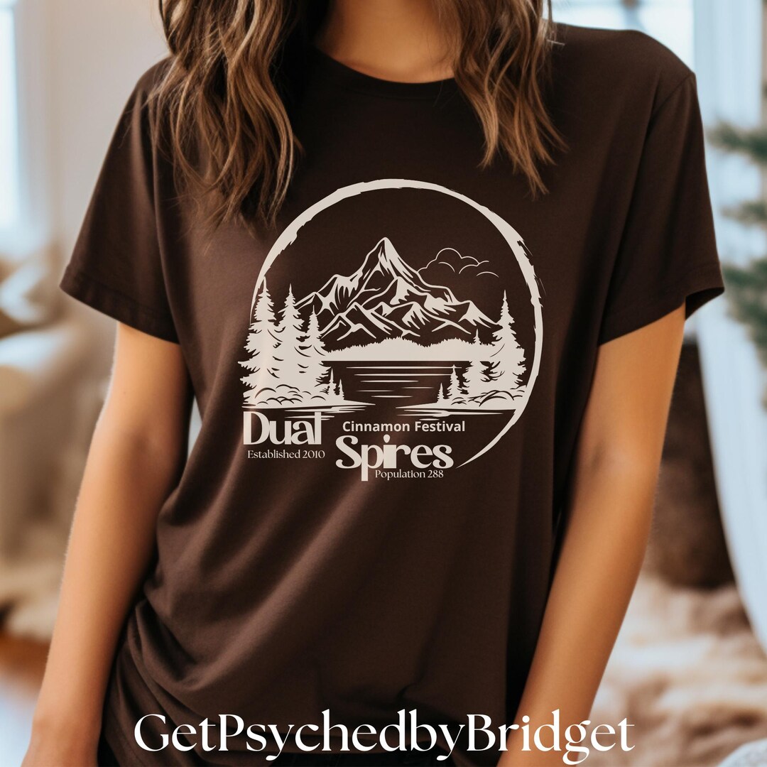 Psych TV Show T-shirt Dual Spires Twin Peaks T-shirt, Cinnamon Festival ...