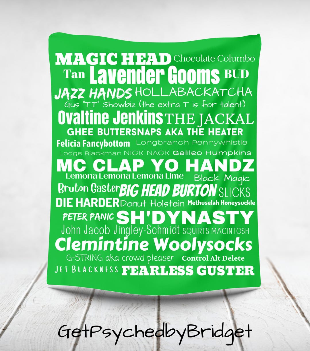 Gus Nicknames Plush Blanket/psych TV Show/psych Merchandise/psych ...