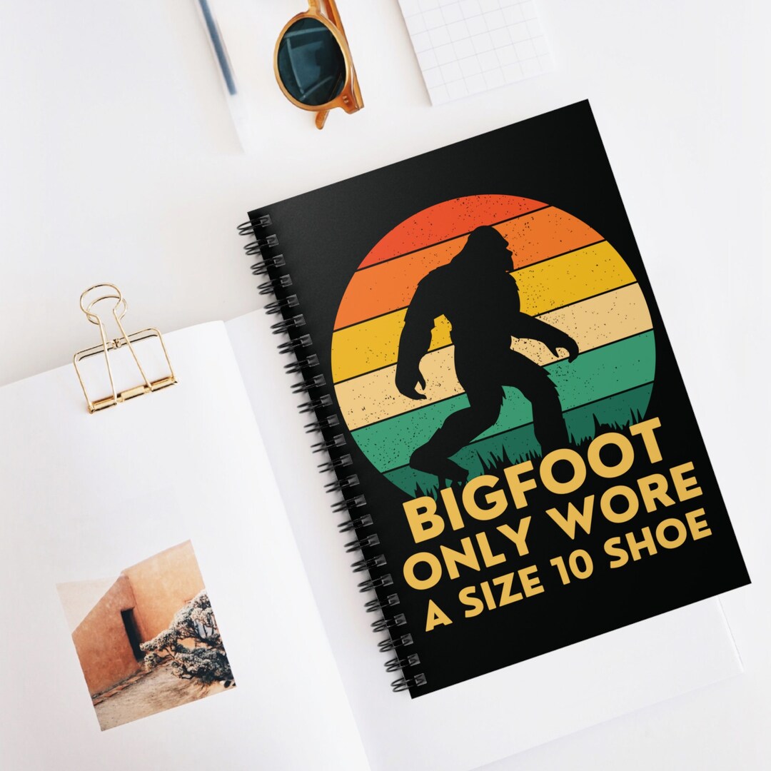 Big Foot's Shoe Size 8x6 Spiral Notebook Ruled Line/psych Tv/psych Fan ...
