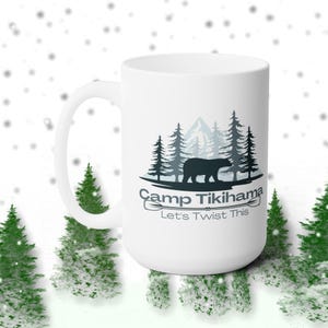Camp Tikihama 15oz Mug/psych Fan Gifts/psych TV Show Mug/psych Fan Mug ...