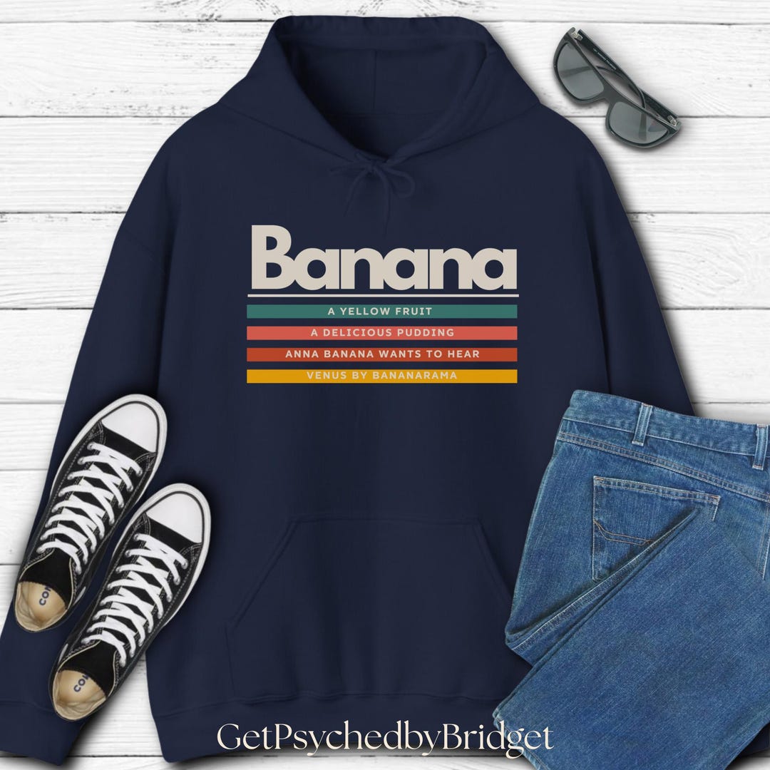 Psych Tv Show Retro Banana Hoodie/funny Psych Tv Shirt/psych Fan T ...