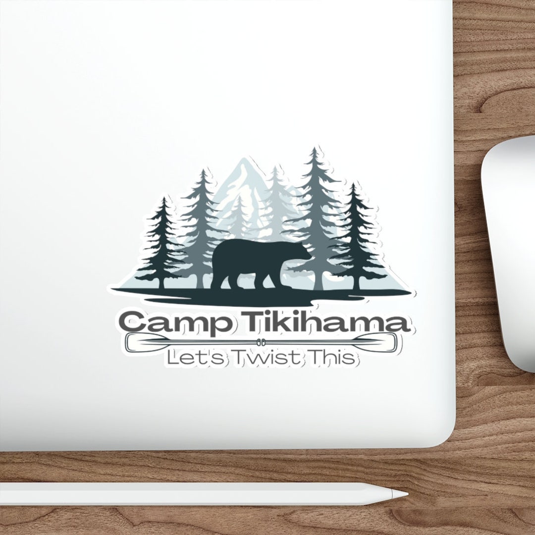 Camp Tikihama Indoor/outdoor Die Cut Sticker/psych TV Fan Stickers ...