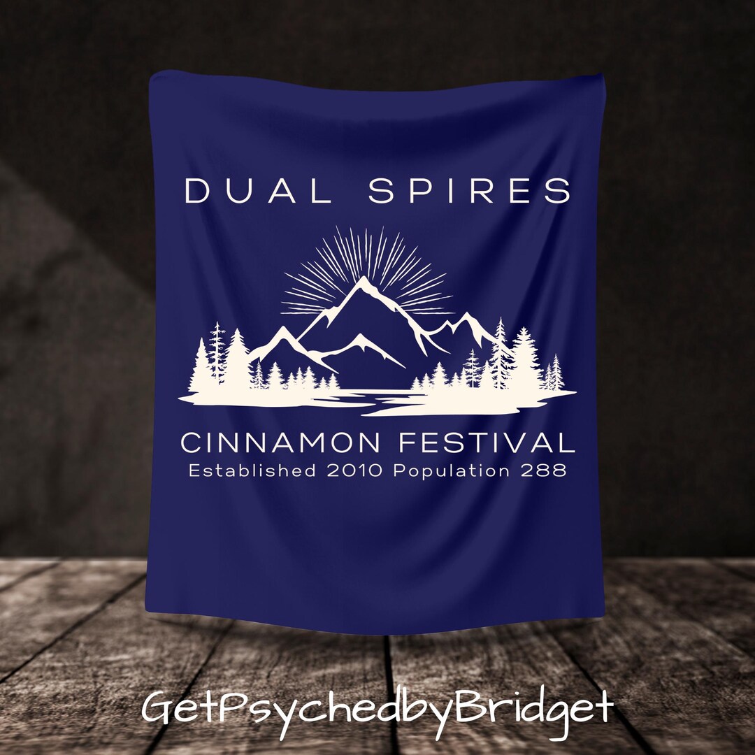 Psych Tv Dual Spires Twin Peaks Plush Blanket/psych TV Show/psych Tv ...