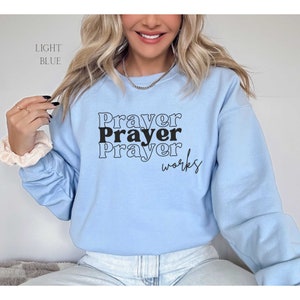 Prayerful Sweatshirt Prayer Sweater Christian Crewneck Godly Sweater ...