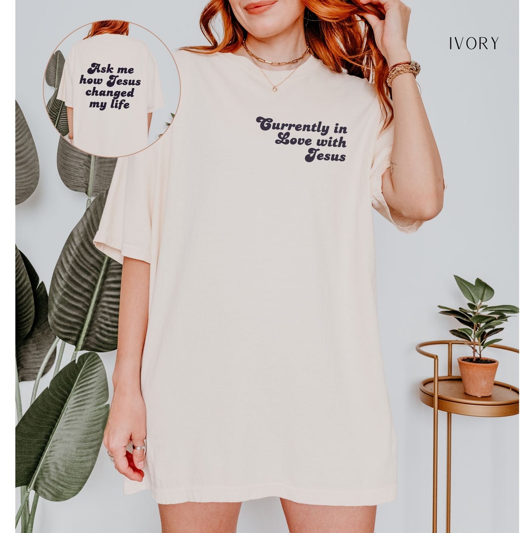 Oversized Christian Tee-shirt Comfort Colors Christian Shirt Retro ...