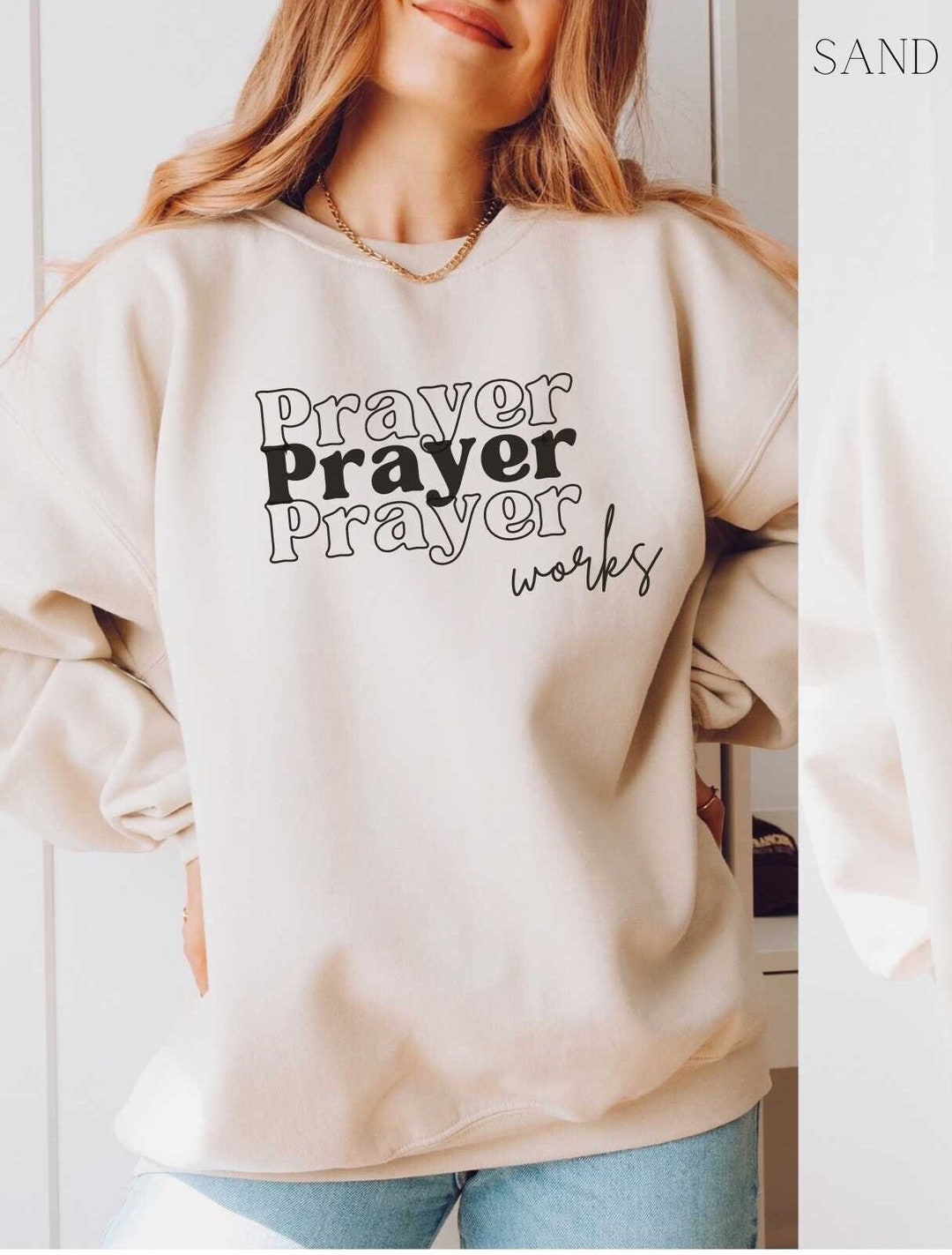 Prayerful Sweatshirt Prayer Sweater Christian Crewneck Godly Sweater ...