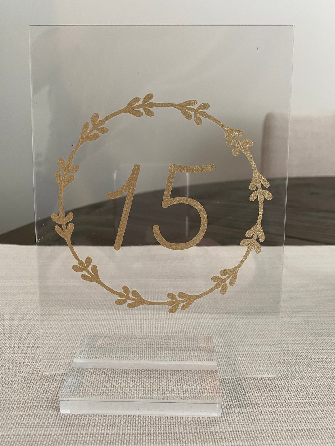 5x7 Custom Acrylic Table Numbers - Etsy