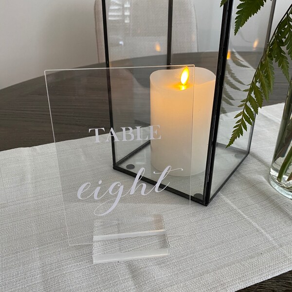 5x7 Table Numbers - Etsy