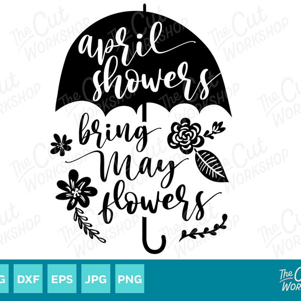 April Shower Clipart - Etsy