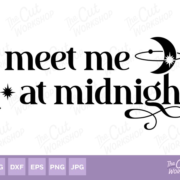 Meet Me at Midnight Svg File - Etsy Canada