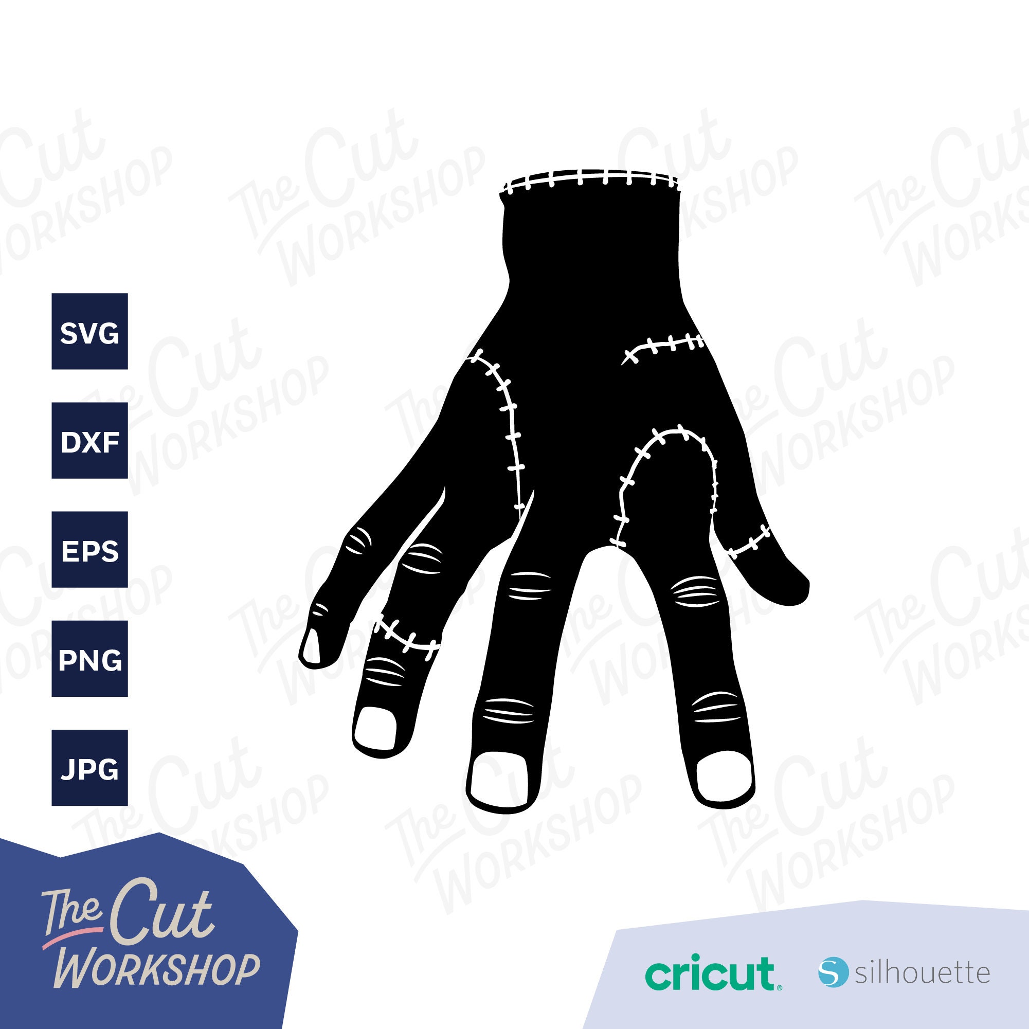 Thing Hand Wednesday Addams / Layered SVG Clipart Images - Etsy México