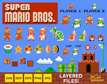 Mario Sprites 8 Bit Block