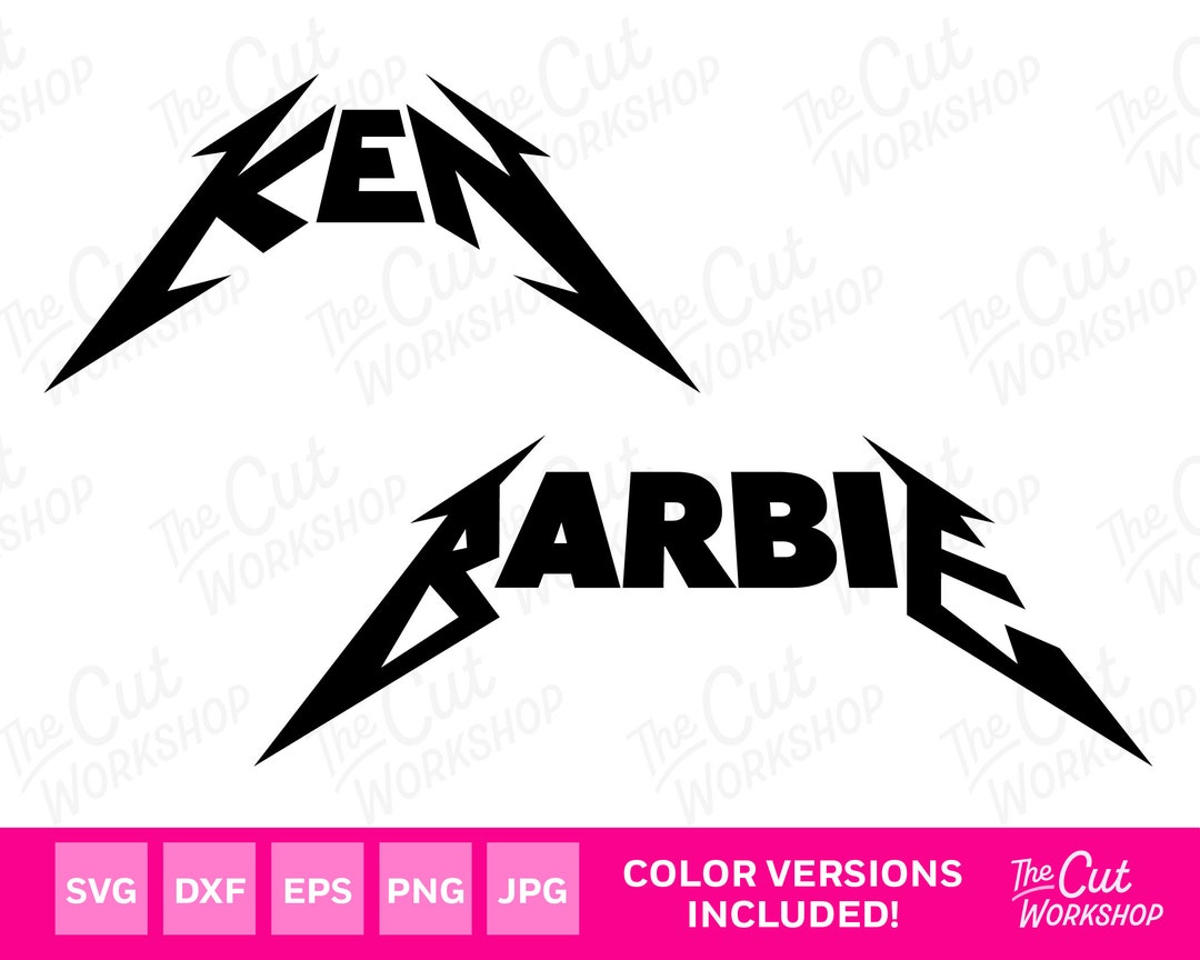 Metal Rock Ken Barbi Logo Kendom SVG PNG Clipart Digital - Etsy Australia