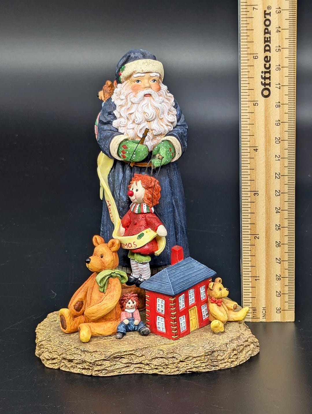 Vintage 1998 Ellen Stouffer "santa and Friends" 6.5" Tall First Edition ...