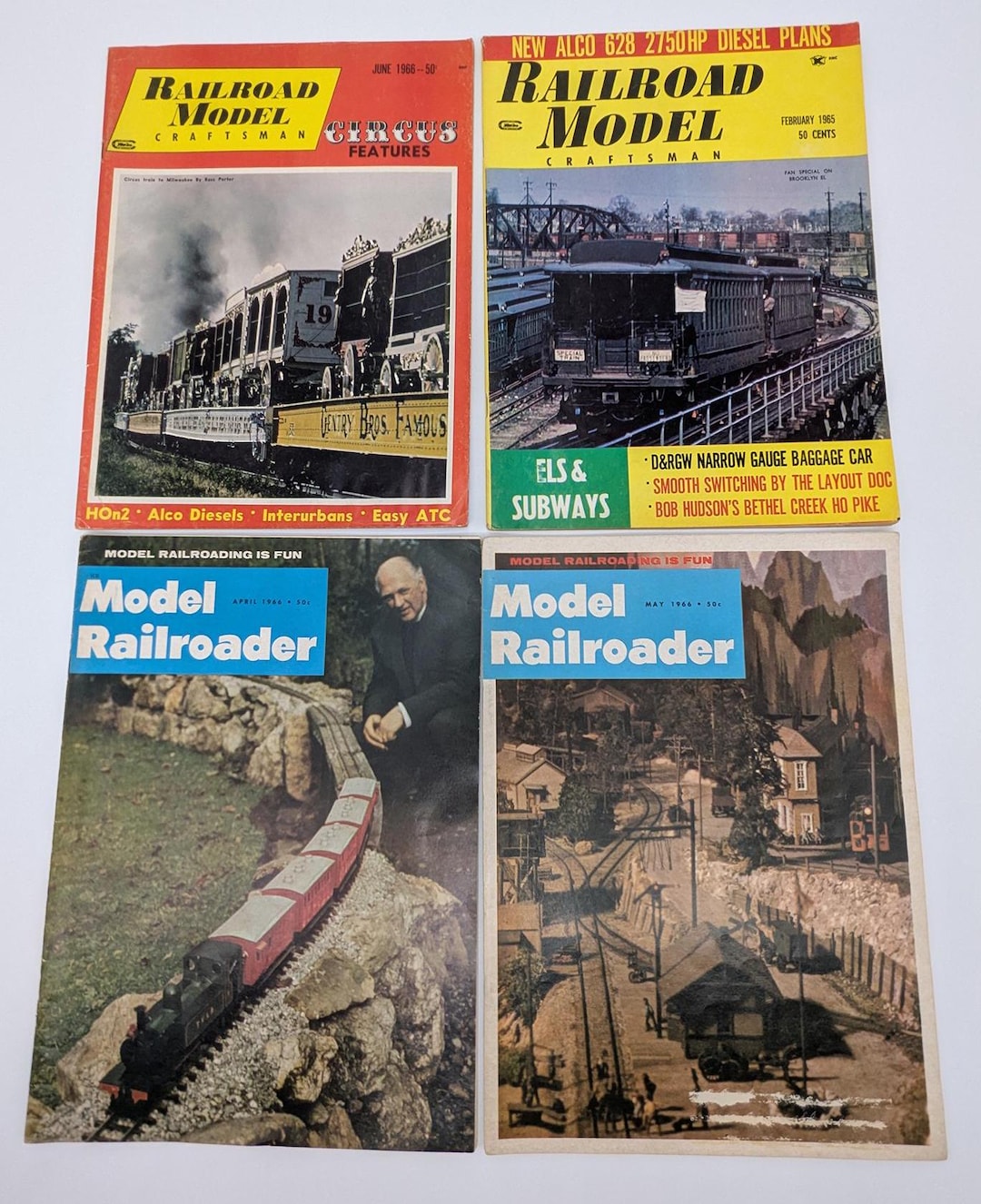 Vintage 4 Model Train Magazines "model Railroader" and "railroad Model ...