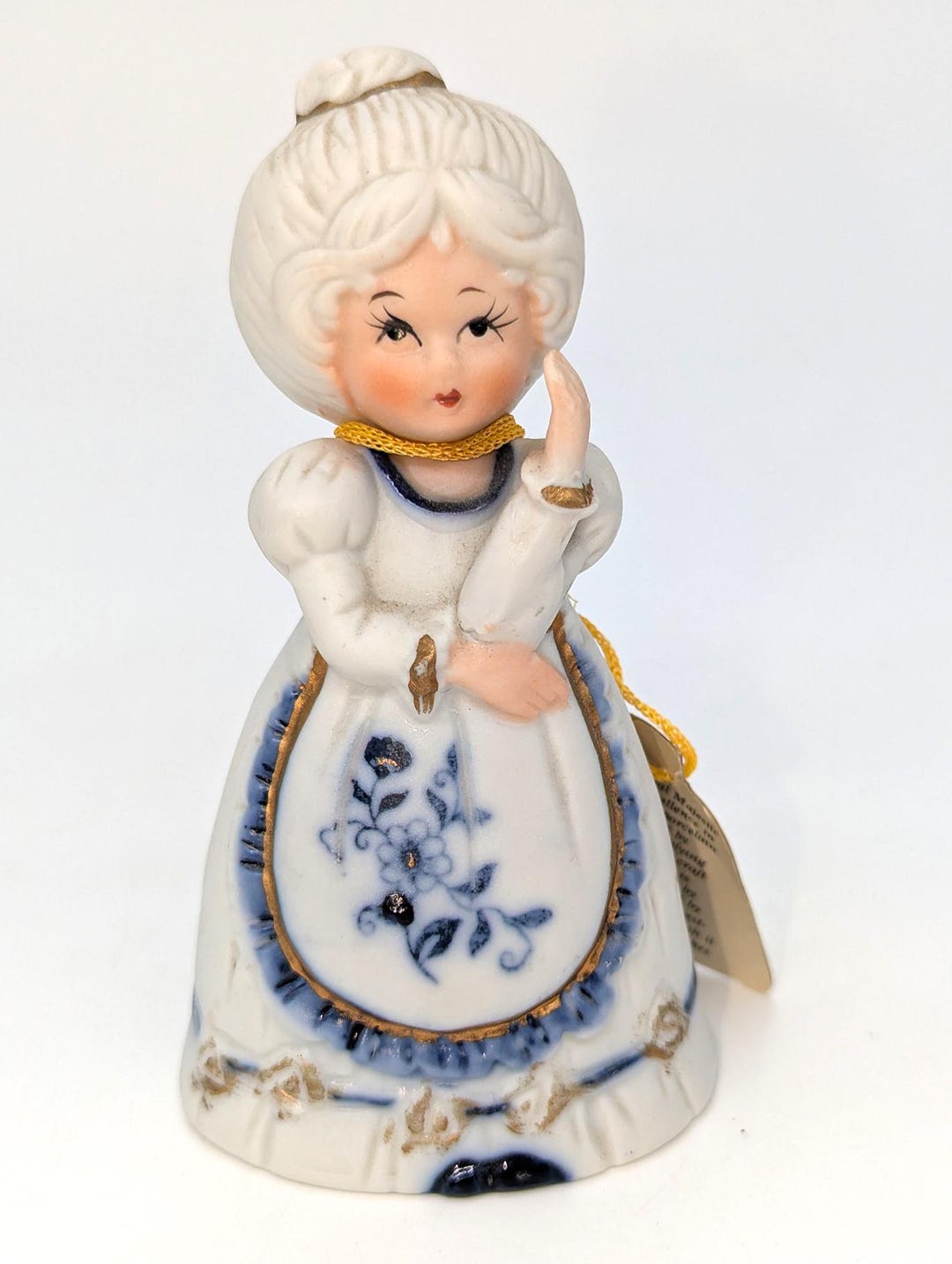 Vintage 1970s JASCO Royal Majestic Grandma Bisque Porcelain Blue and ...