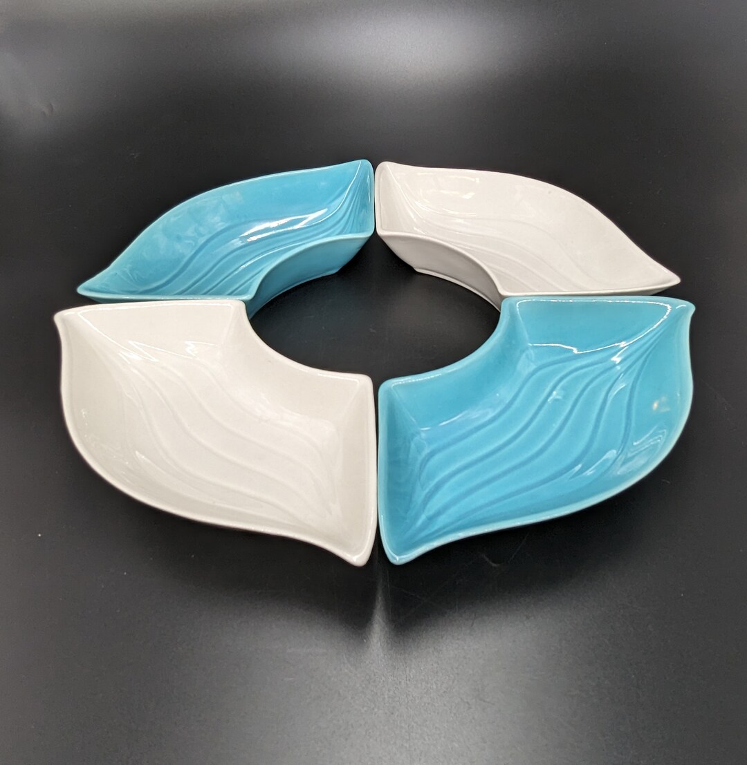 Vintage California Pottery Lazy Susan Style SET OF 4 Bowls - V1484 - Etsy