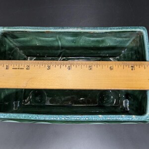 Vintage 1958 Cookson Pottery Green 8 Long Rectangle Planter CP558 V3390 ...