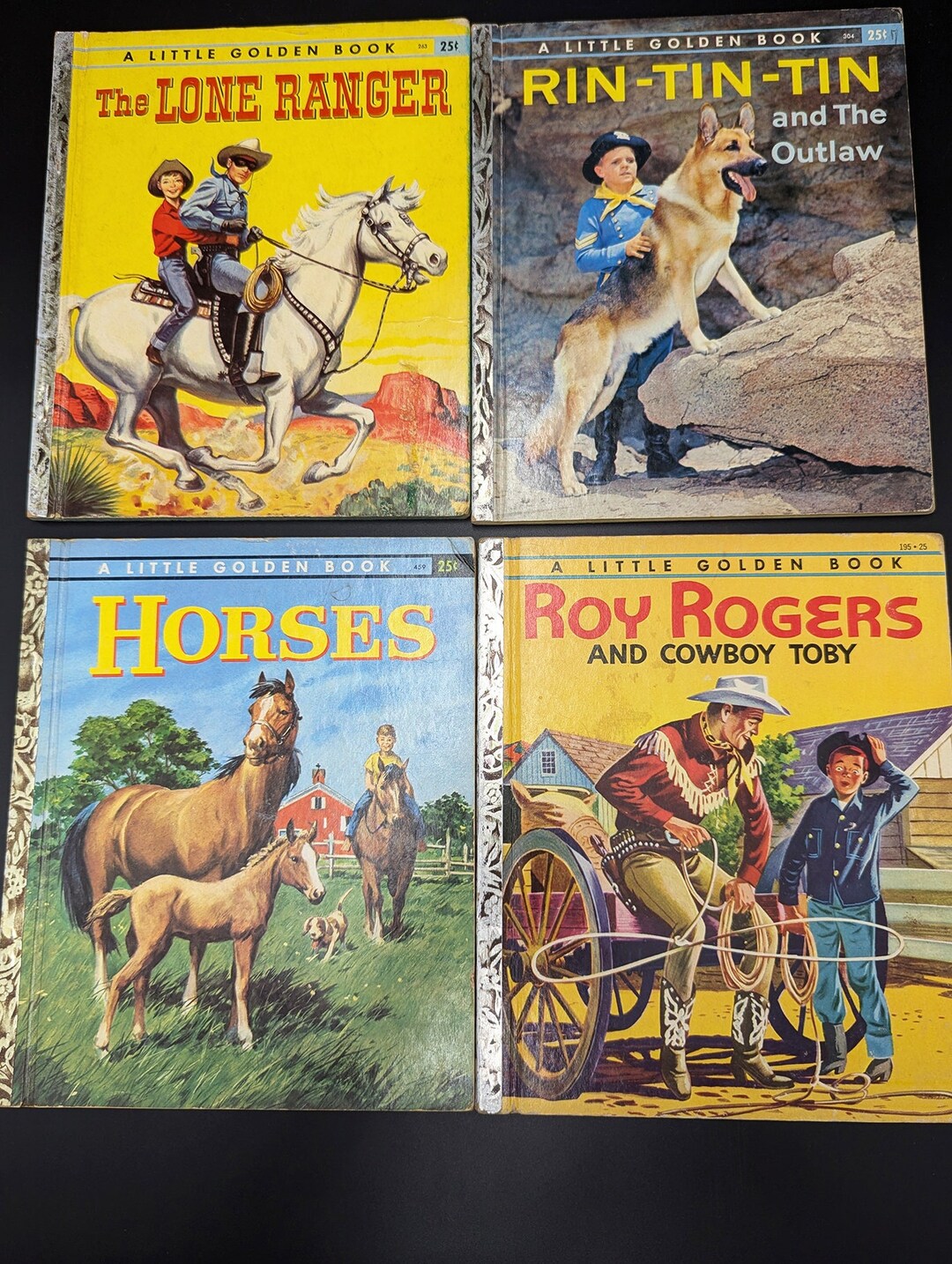 Vintage 1950s-60s Group of 4 Classic Cowboy Little Golden Books -horses ...