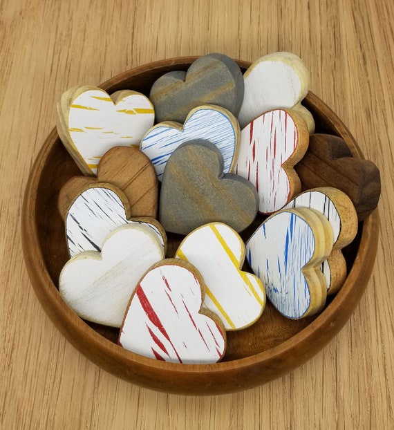 Set of 7 Handmade Farmhouse Rustic Handmade Hearts Made From - Etsy