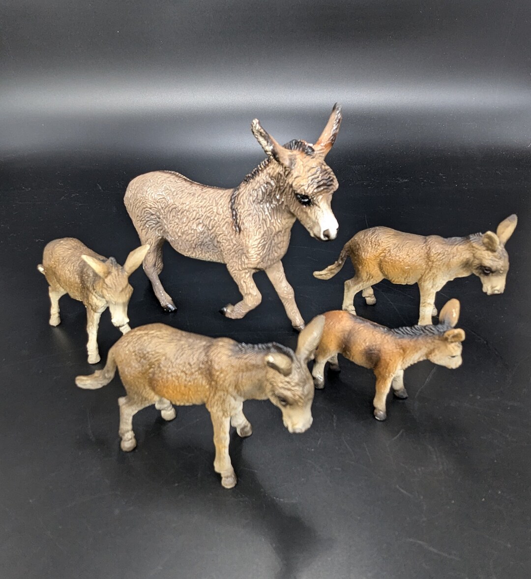 Vintage Collectible BREYER and SCHLEICH Donkey Set of 5 V3331 - Etsy